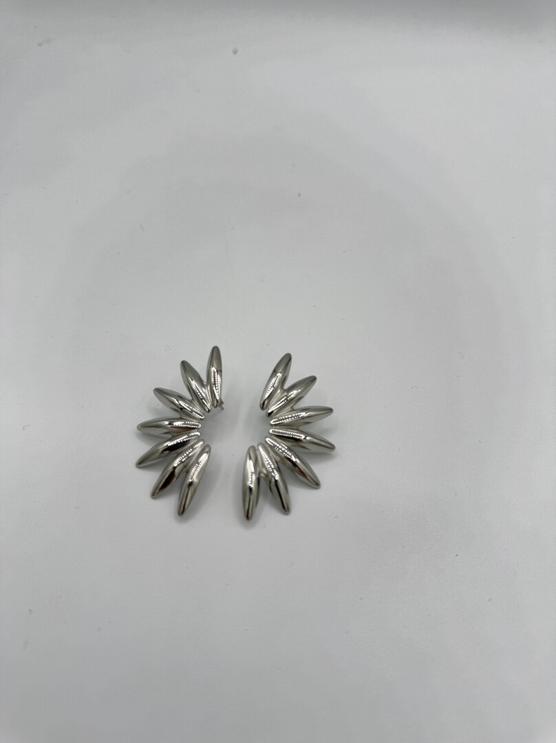 Orecchino mezzo sole argento - Lebistore